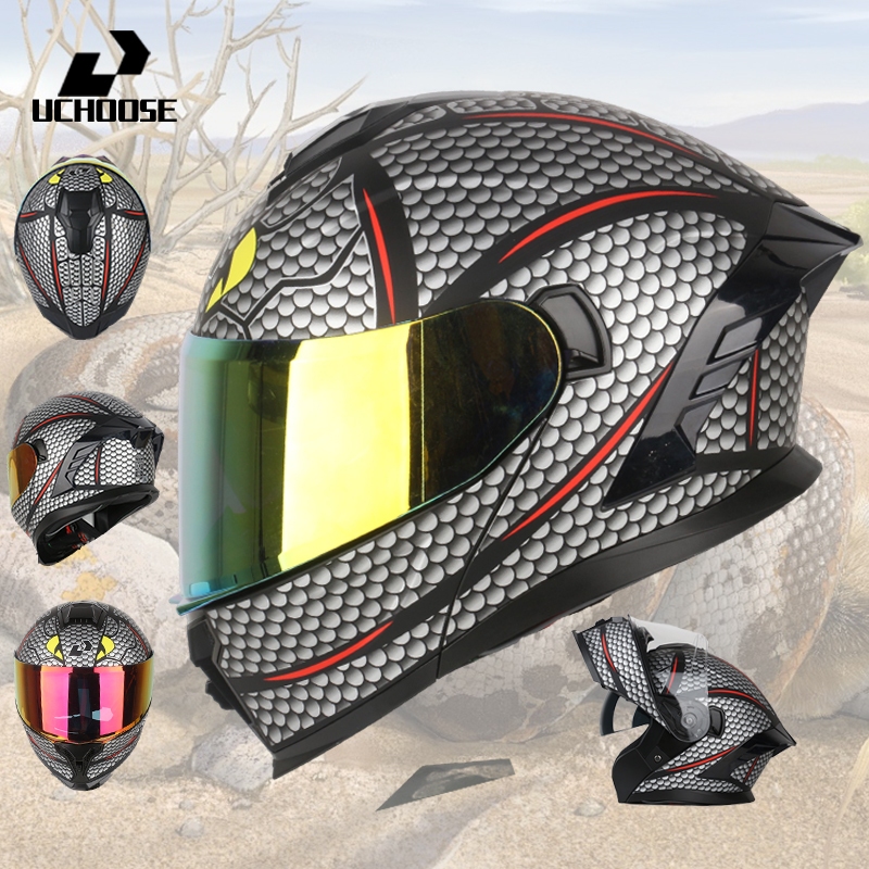 Motorcycle Revealing Helmet Protective Equipment Full Face Helmet ...