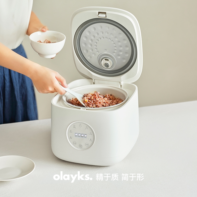 olayks Electric Rice Cooker, Home Small 3L Multi-Function Rice Cooker with Reservation Timer for ...