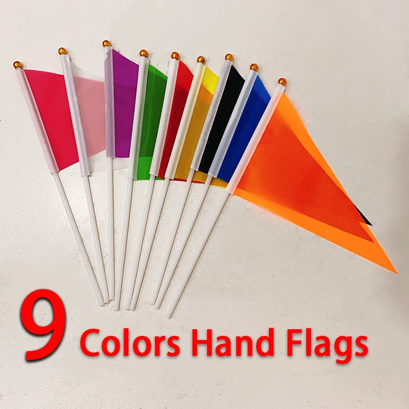 Triangle Flags Bunting Handheld Flag White-Flag Black-Flag Red-Flag ...