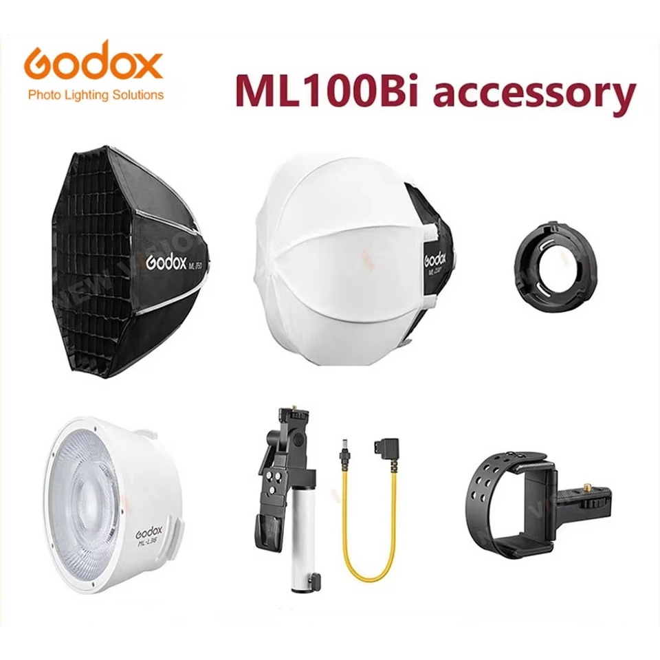Godox ML100Bi/R Accessories ML-L36 Lens Reflector ML-GB Bowens Mount ...