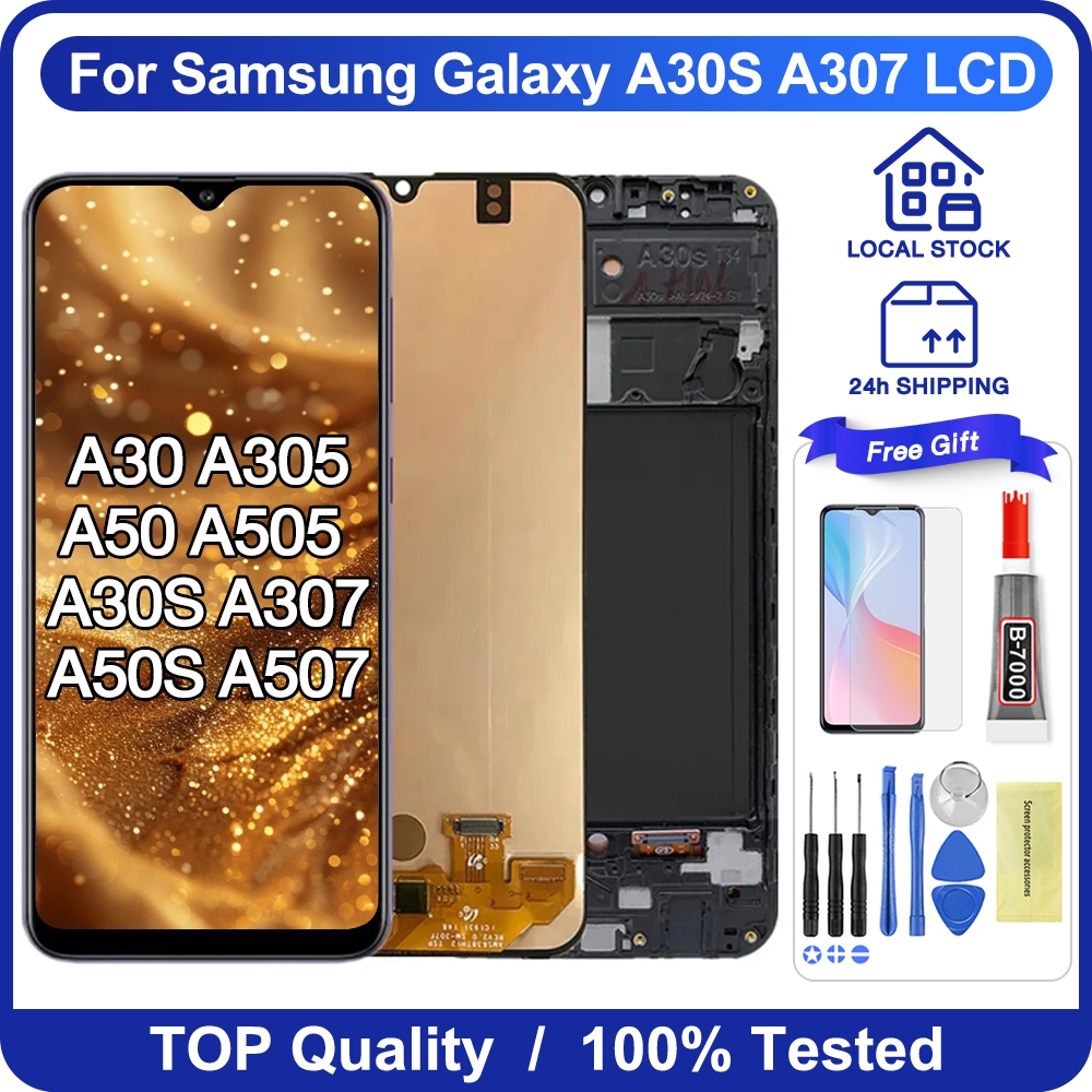 TFT LCD For Samsung A30 A305/ A50 A505/ A30S A307/A50S A507 LCD Display Touch Screen Digitizer ...