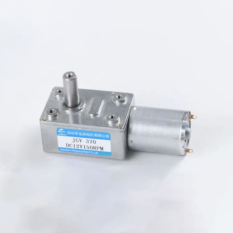 Worm gear DC reduction motor 12V 24V DC motor JGY370 low speed high ...