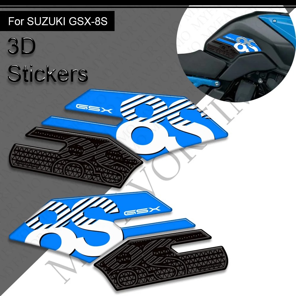 For Suzuki GSX-8S GSX 8S GSX8S Protector Tank Pad Side Grips Gas Fuel ...