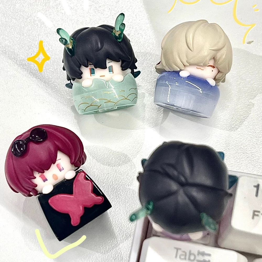 Honkai: Star Rail Keycap Cute Cartoon 3D Creative Cute MX Switch ...