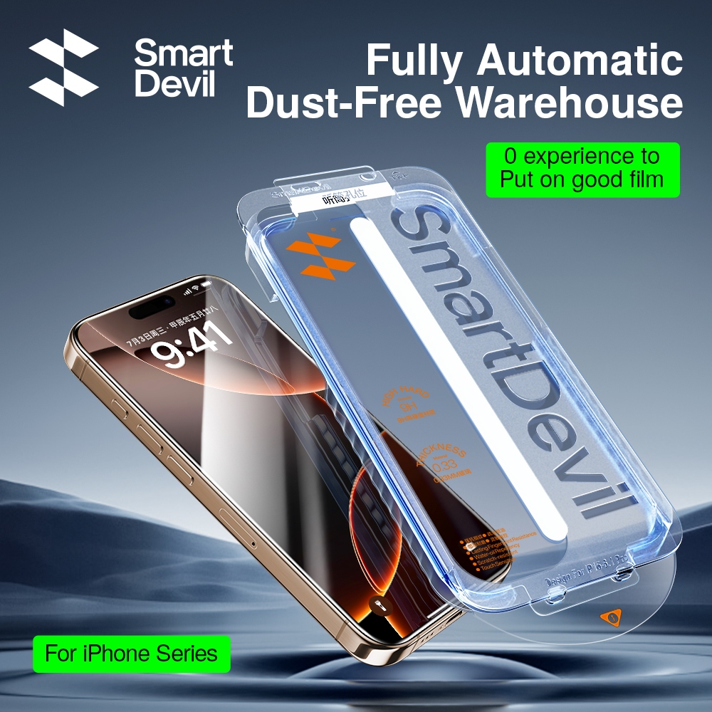 SmartDevil Full Screen 2-Strength Super Smooth Dustproof Tempered Glass ...