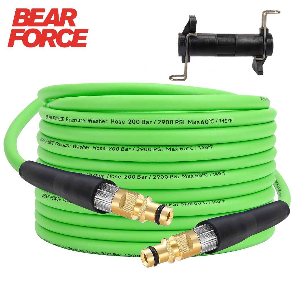 Pressure Washer Replacement Hose Super Flexible Hose 10m-15m 2900 PSI/ 200Bar Kink Resistant ...