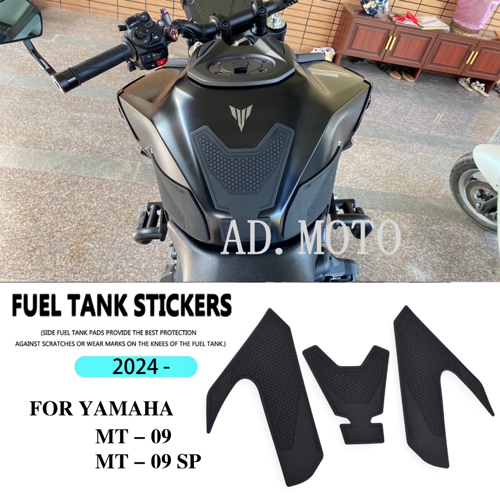 NEW Motorcycle For Yamaha Non-slip Side Fuel Tank Stickers Waterproof ...