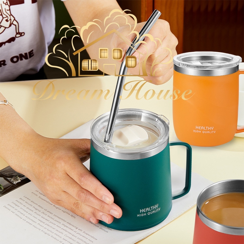 Original Stainless Steel Coffee Mug Insulated Mark Cup With Handle Lid ...