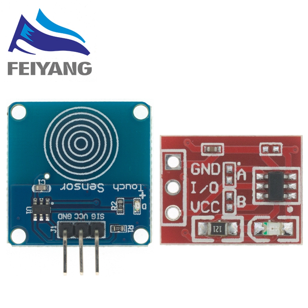 5PCS TTP223 Touch Key Switch Module Touching Button Self-Locking/No-Locking Capacitive Switches ...
