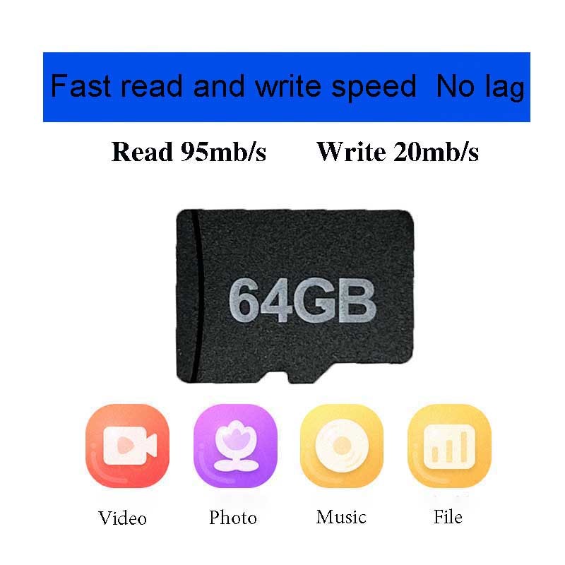 Memory Card TF Card 64GB/128GB Read and write speed of 95MB/5, read ...