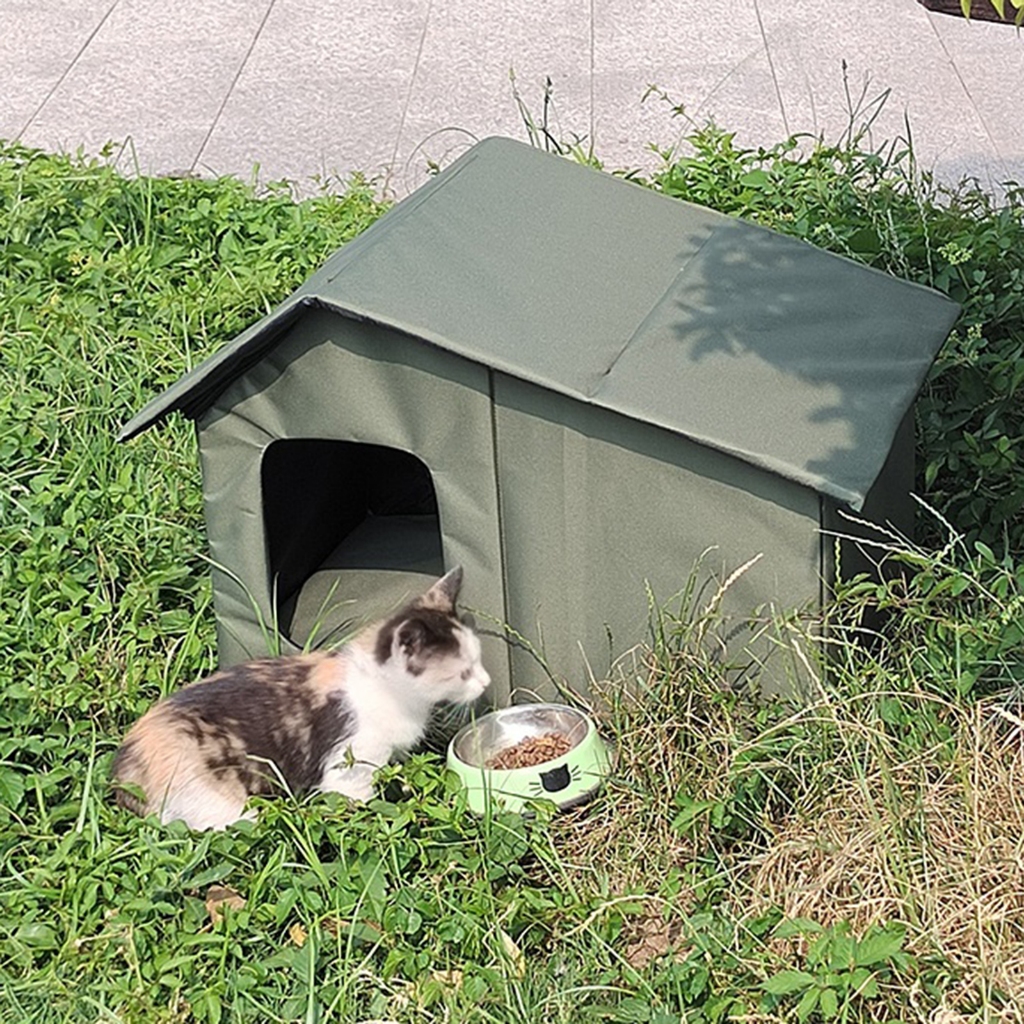 [Sunnimix] Stray Cats Shelter,Cat House for Outdoor Cats,Outdoor Feral ...