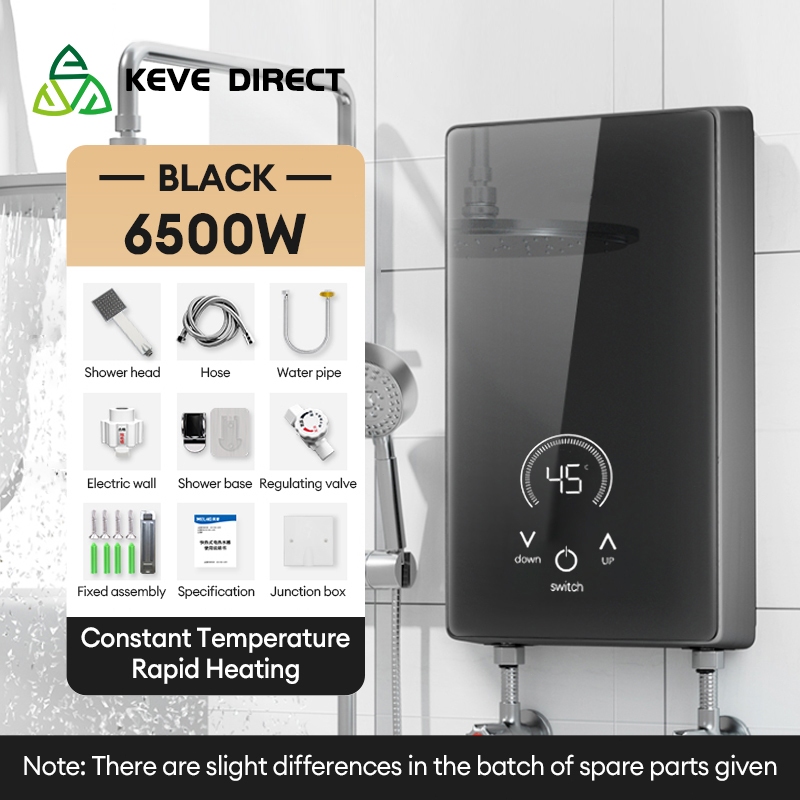 KEVE 6500W Hot Shower Heater Inverter Water Heater Shower for Bathroom ...