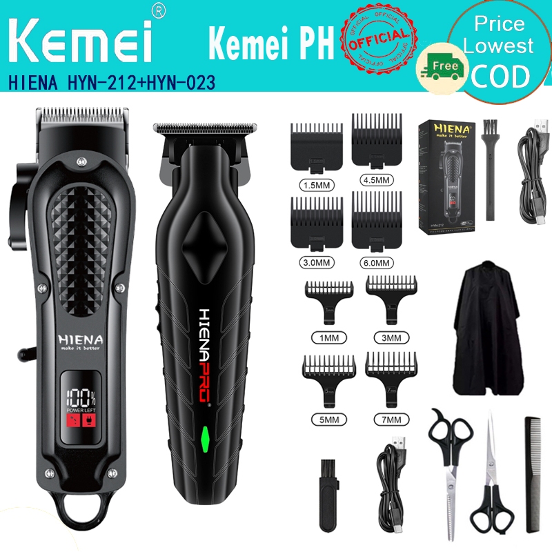 HIENA Hair Clipper Set Trimmer Cord/Cordless For Men Rechargeable ...