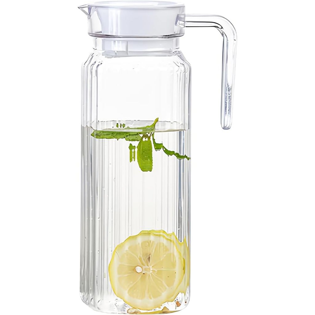 1pcs Acrylic Pitcher 1.1L, Unbreakable Plastic Pitcher, Clear Plastic ...
