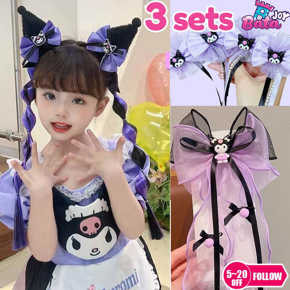 Sanrio Kuromi Hair Clips for Kids Girls Cute Kuromi Pins Princess ...