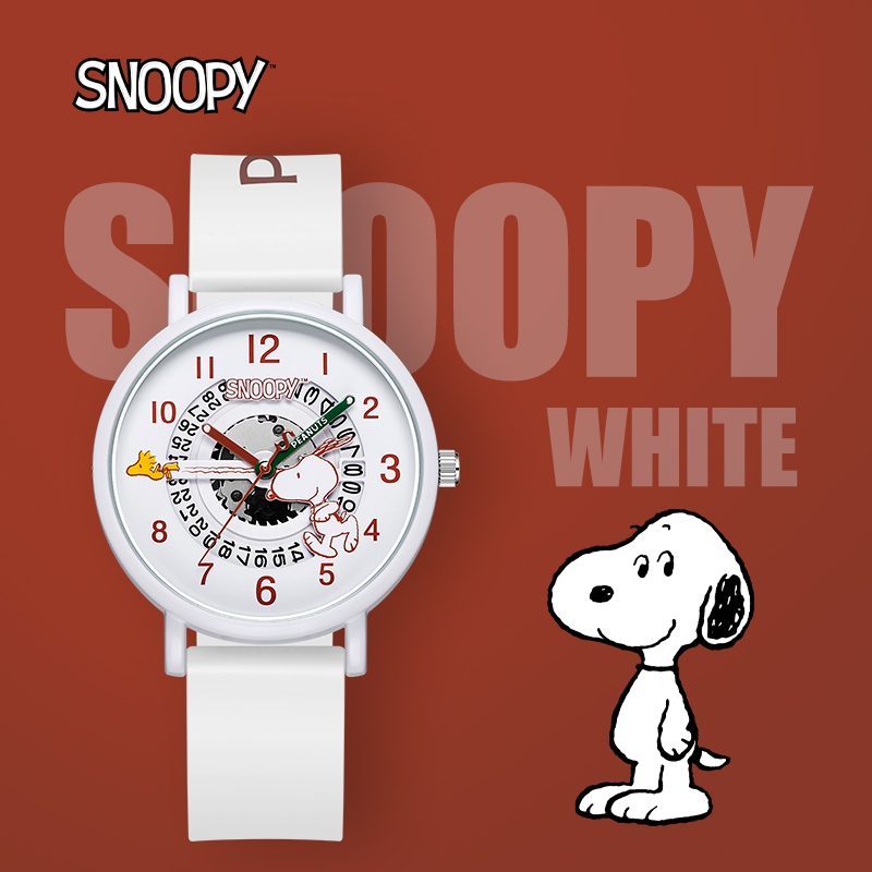 Snoopy (SNOOPY) Watch Female Student Waterproof Exam Watch Junior High ...