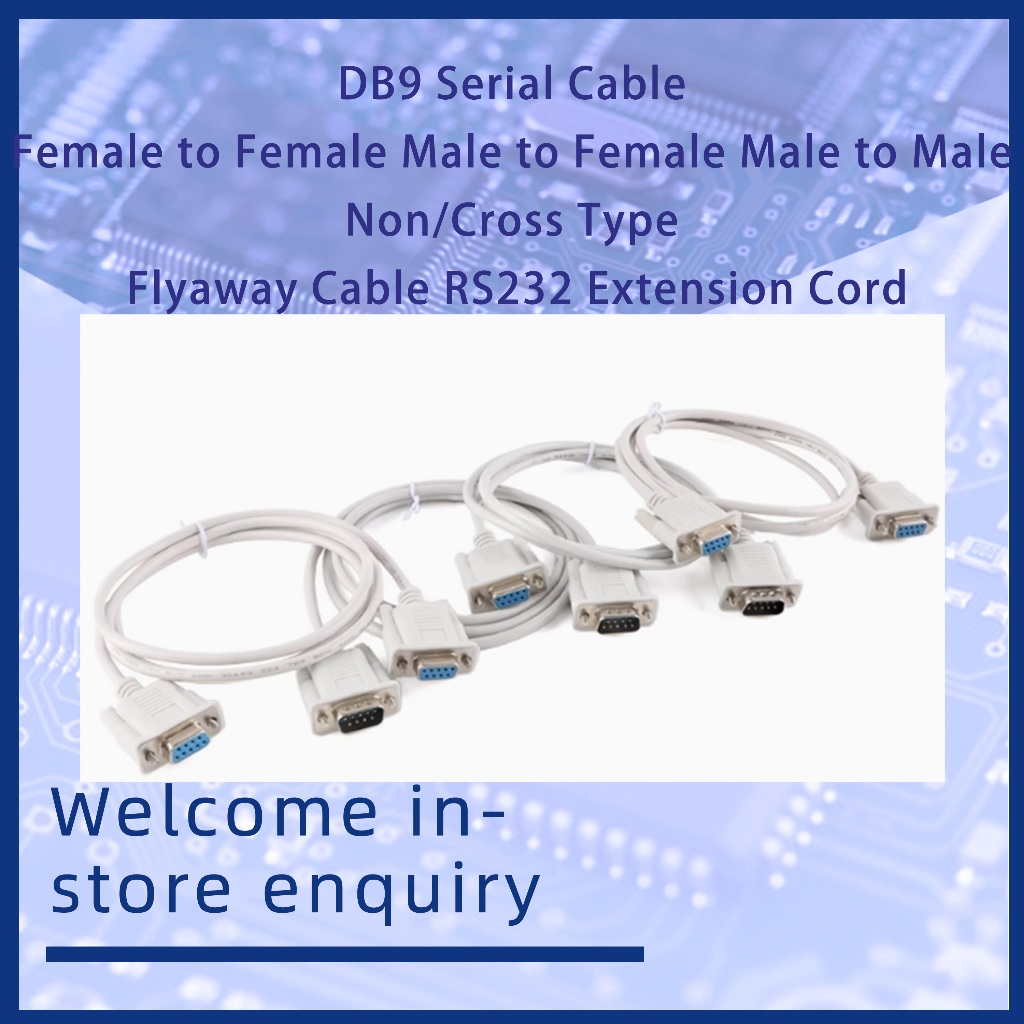 DB9 Serial Cable Female to Female Male to Female Male to Male Non/Cross ...