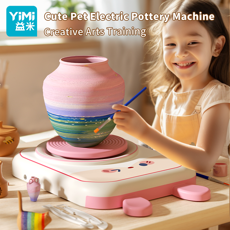 YIMI Ceramic Pottery Machine Diy Clay Machine Kids Art & Craft Pottery ...