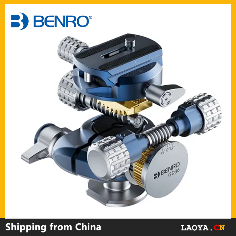 BENRO GD36 3-way Geared Head Tripod Head Aluminum ball Head | Shopee ...