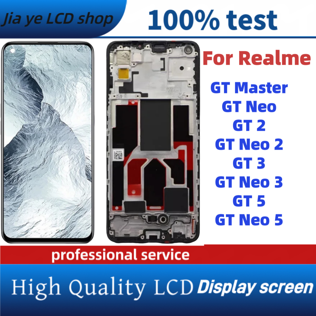 LCD With Frame For Realme GT Master GT2 GT2 Pro GT2 Neo GT3 GT Neo 3 ...