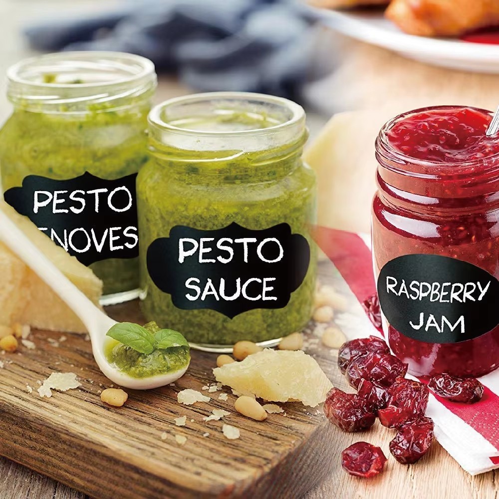 36pcs Waterproof Jars Sticker / Kitchen Jars for Spices Labels Sticker ...