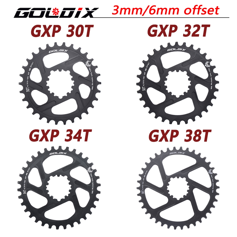 MTB Bike Chainring Ultralight Chainwheel 3mm 6mm Offset 30T 32T 34T 36T ...