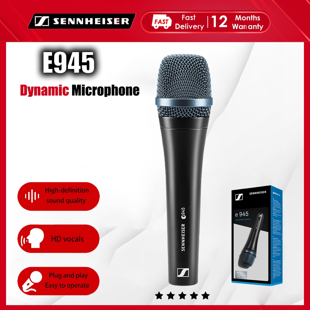 SENNHEISER E945 Professional Dynamic Super-Cardioid Vocal Microphone,black | Shopee Philippines