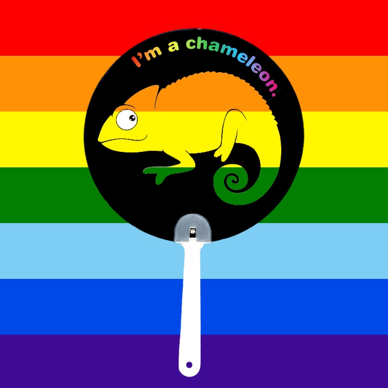 DIY cartoon chameleon fan for children, color cognition, early ...
