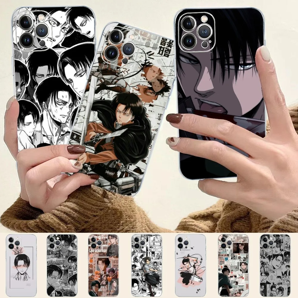Anime Attack On Titan Levi Ackerman Phone Case for iPhone 15 8 7 6 6S ...