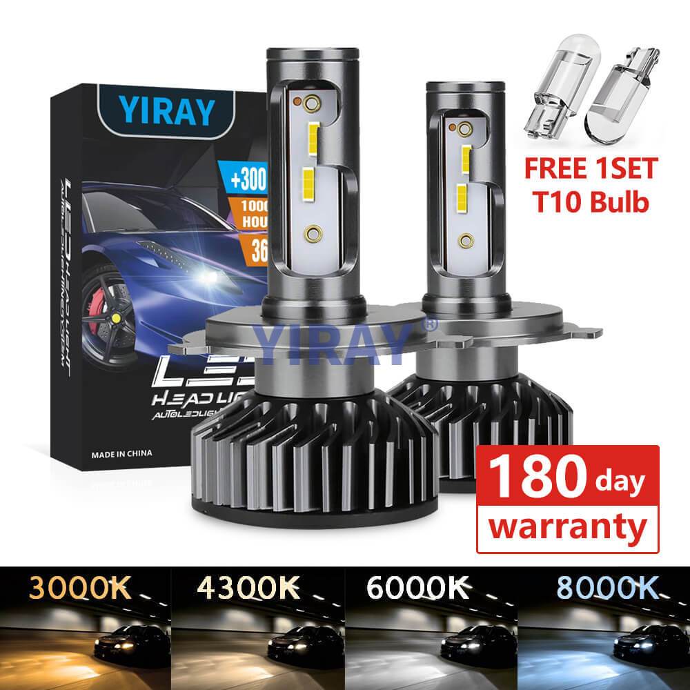 YIRAY 2PCS High quality 110W 12000LM CSP Car Headlight LED H4 H7 H11 Canbus Bulbs H1 9005 9006 ...