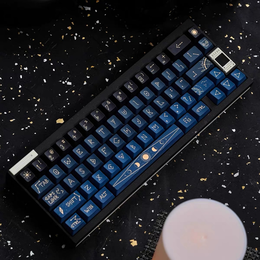Music from the Starry Sky Keycaps 144 Keys Cherry Height PBT Material ...