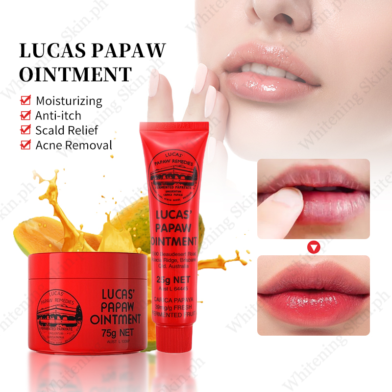 Lucas Papaya Cream/Lip balm/Anti-itch Cream 75g/25g | Shopee Philippines