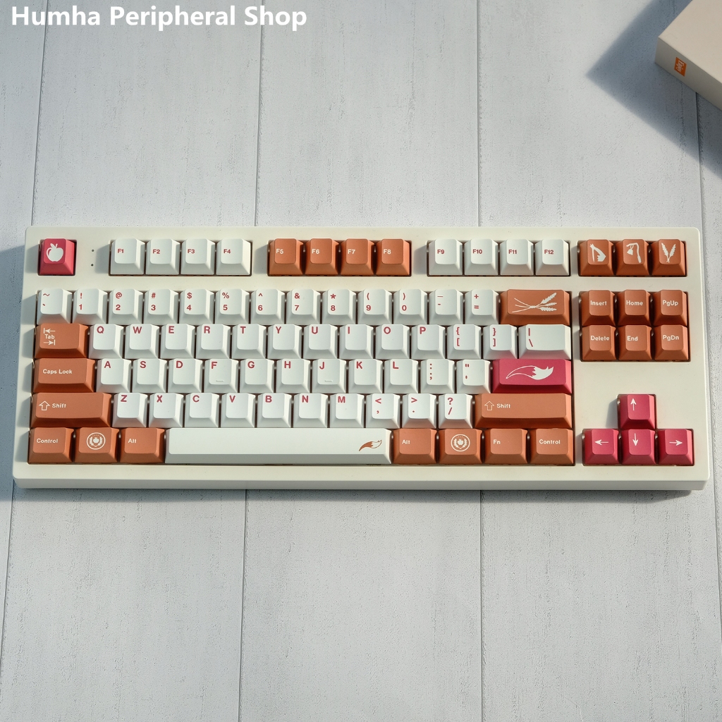 Humha Harvest keycap PBT material Dye-Sublimation Cherry profile Mechanical Keyboard keycap ...