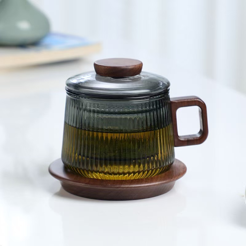 Office Tea Cup Single Tea Cup High Borosilicate Small Tea Cup Heat ...