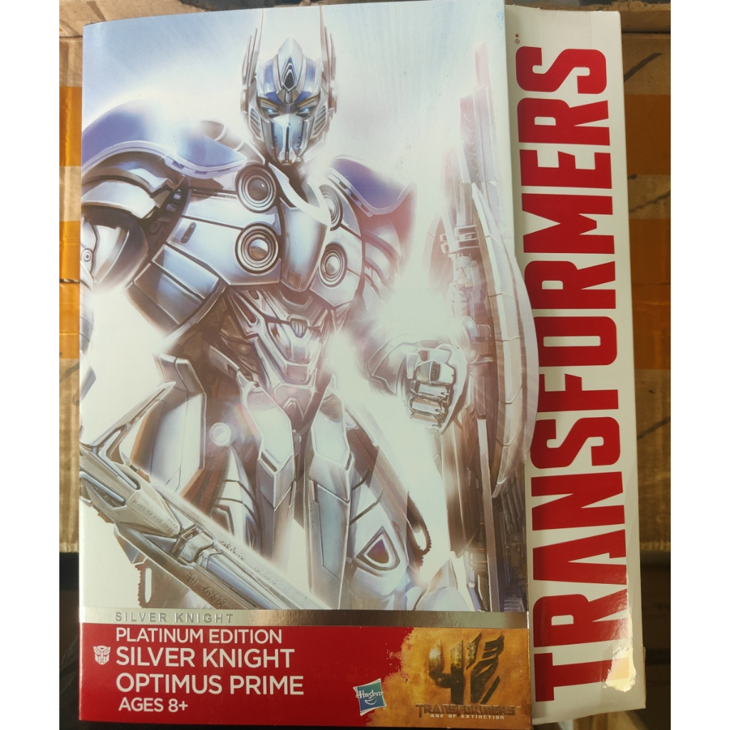 Transformers Age of Extinction PLATINUM EDITION SILVER KNIGHT OPTIMUS ...
