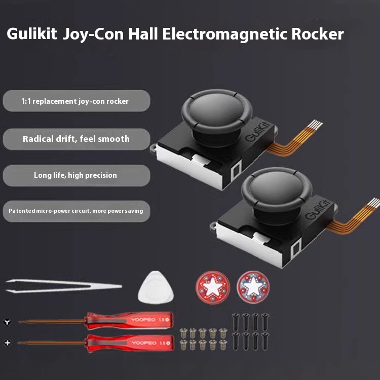 GuliKit Hall Joystick for Joy-Con AKNES GuliKit NS40 Compatible with ...