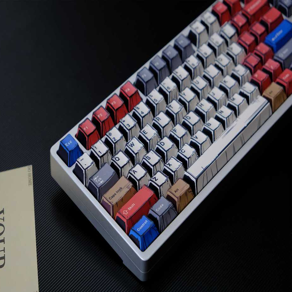 Hundred Lamp Theme Keycap Set 150 Keys PBT Custom Manga Style Keyboard ...