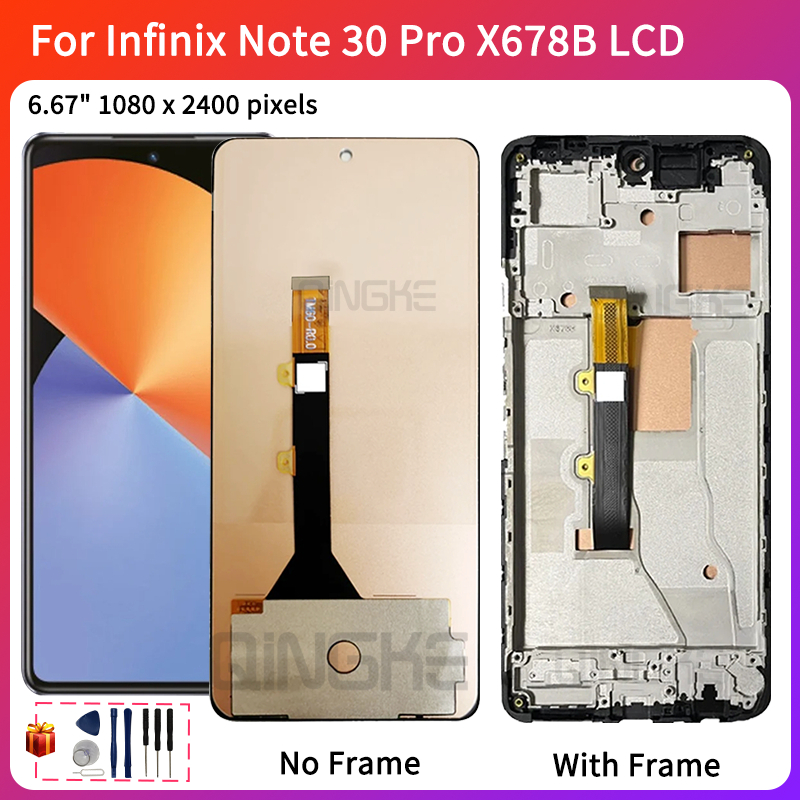 6.67" New TFT For Infinix Note 30 Pro LCD X678B Display Touch Screen ...