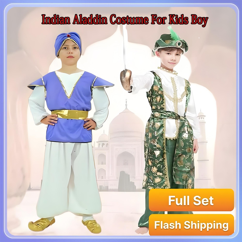 Arabian Prince Costume for Kids Boy Children Halloween Cosplay Outfit ...