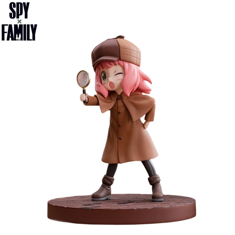 13cm SPY FAMILY Figurine Anya Forger Action Figures Detective Uniform ...