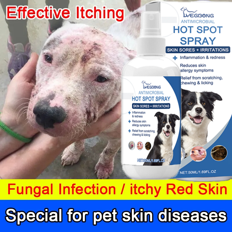 DOG Medicine For Skin Disease Spray For Pet Skin Disease Anti-mite ...