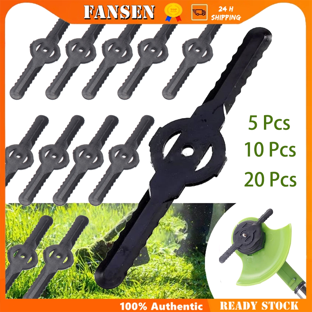 5/10/20PCS Plastic Lawn Mower Blade Grass Cutter Grass Trimmer Weeder ...