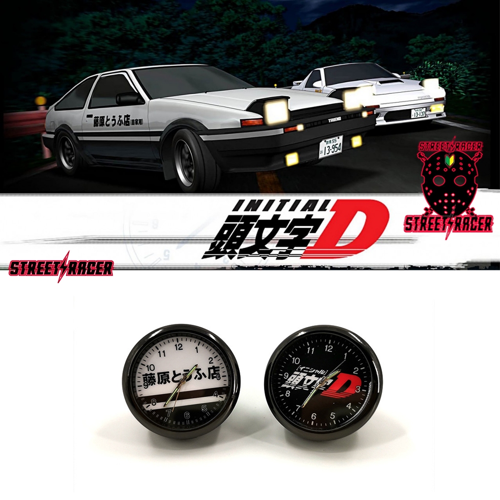 Initial D Tofu Shop AE86 Car Clock Interior JDM Electronic Quartz Watch ...