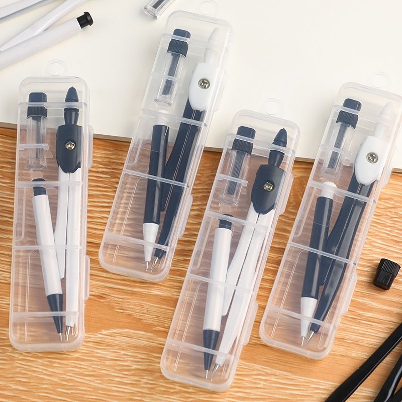 Compass Set Pencil Compass Lead Box School Drawing Circle Stainless ...
