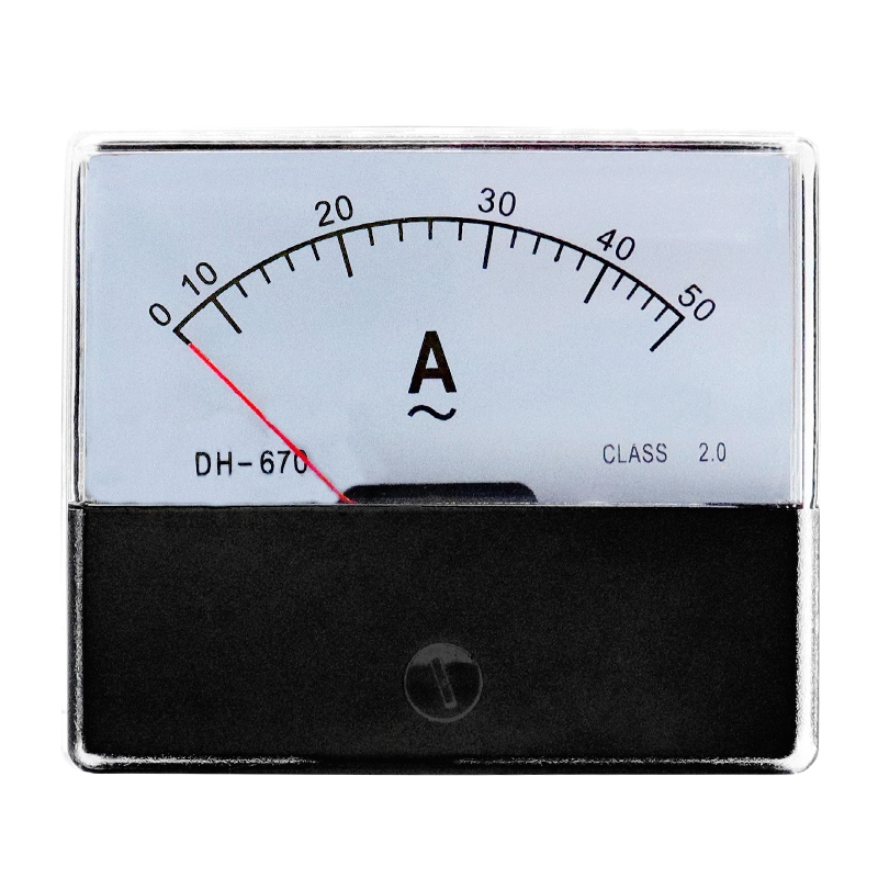DH670 Analog Amp Panel Meter Current Ammeter Mechanical Pointer 1-500A ...