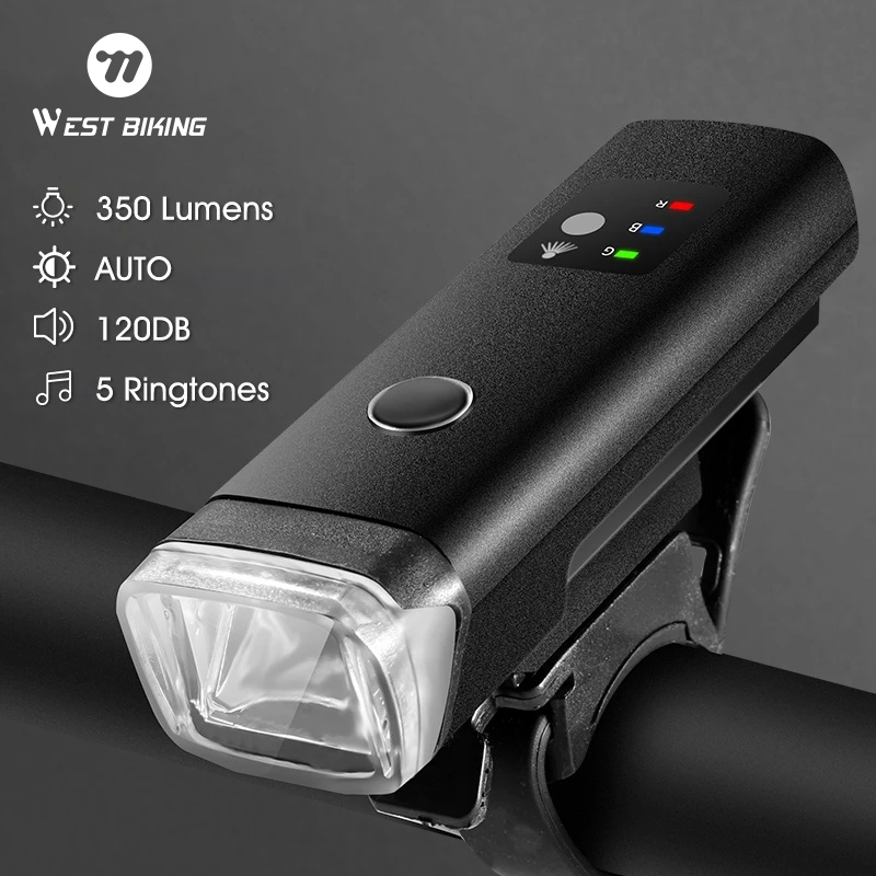 WEST BIKING Bike Light IPX6 Waterproof Bicycle Lamp 2000 mAh Ultra ...