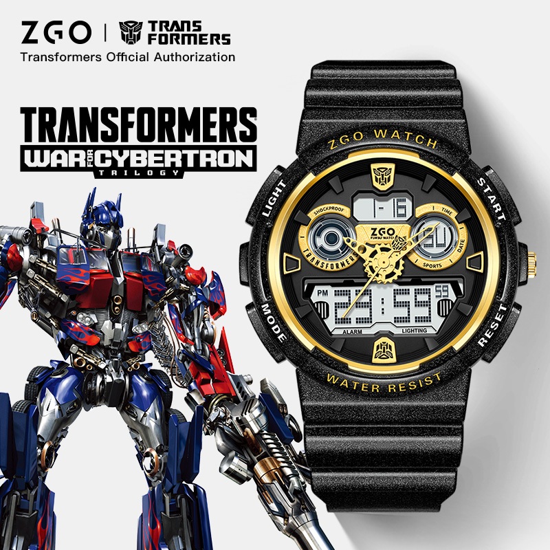 ZGO x Transformers Watch For Men 50M Waterproof Multifunctional ...