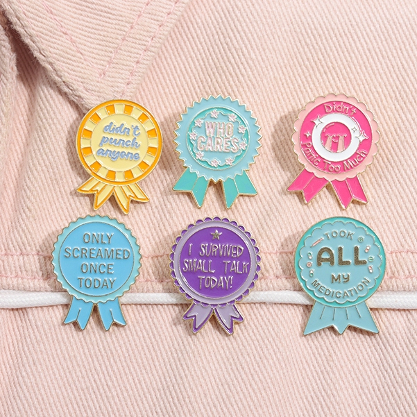 Creative Introvert Award Enamel Pins Brooches Quotes Inspirational ...