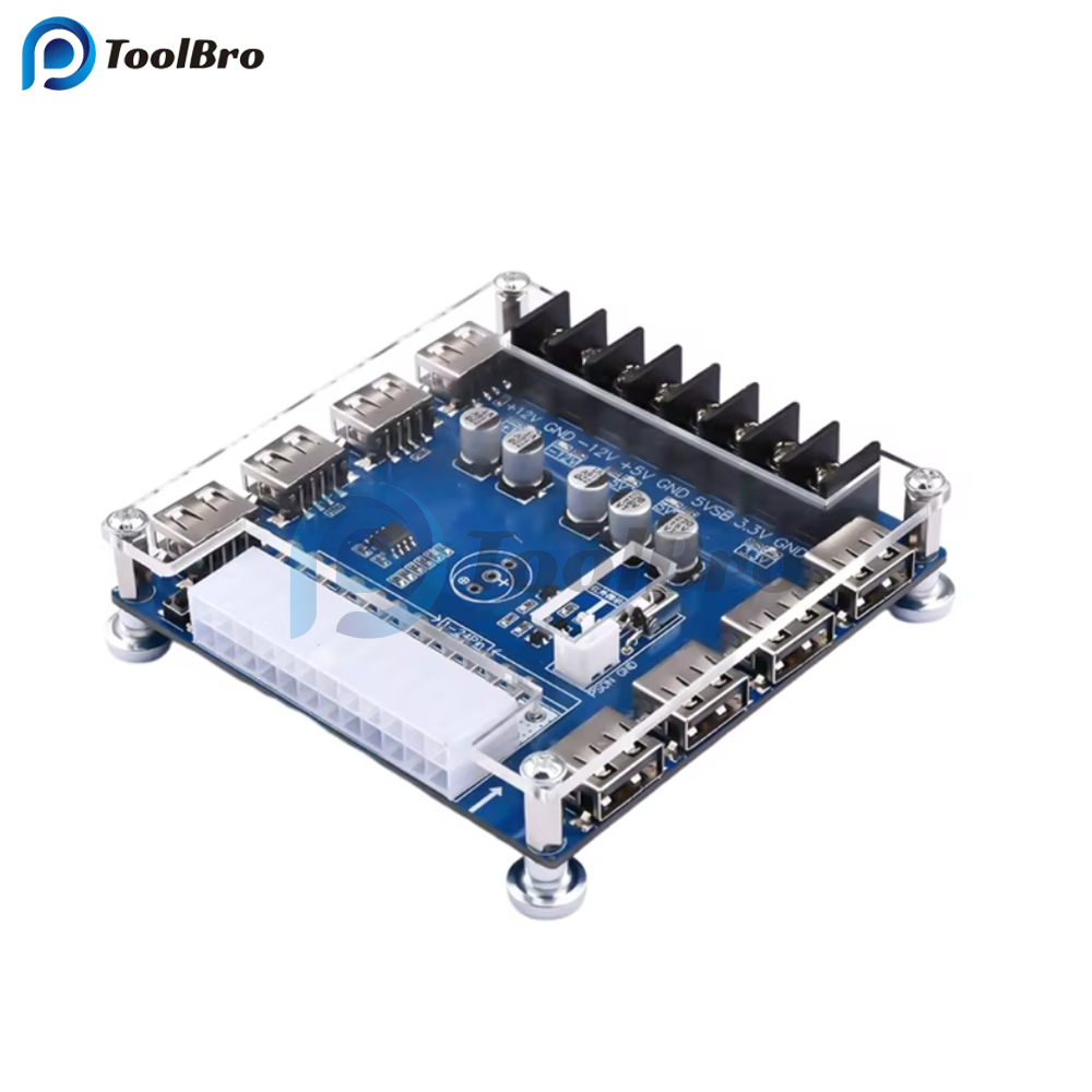USB charging desktop chassis 20pin 24 Pin ATX power transfer board to ...