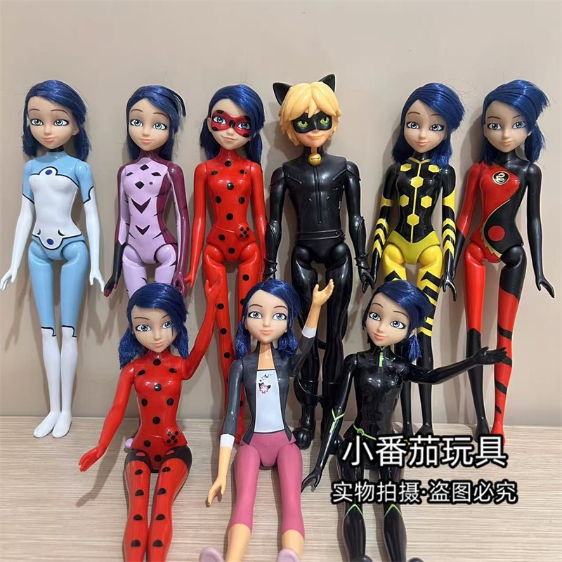 Miraculous Ladybug Action Figure Doll 11 inch Marinette Adrien Cat Noir ...